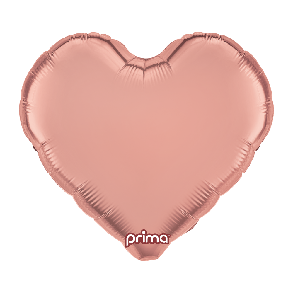 Prima 32" Rose Gold Heart Balloon — Balloon World Orlando