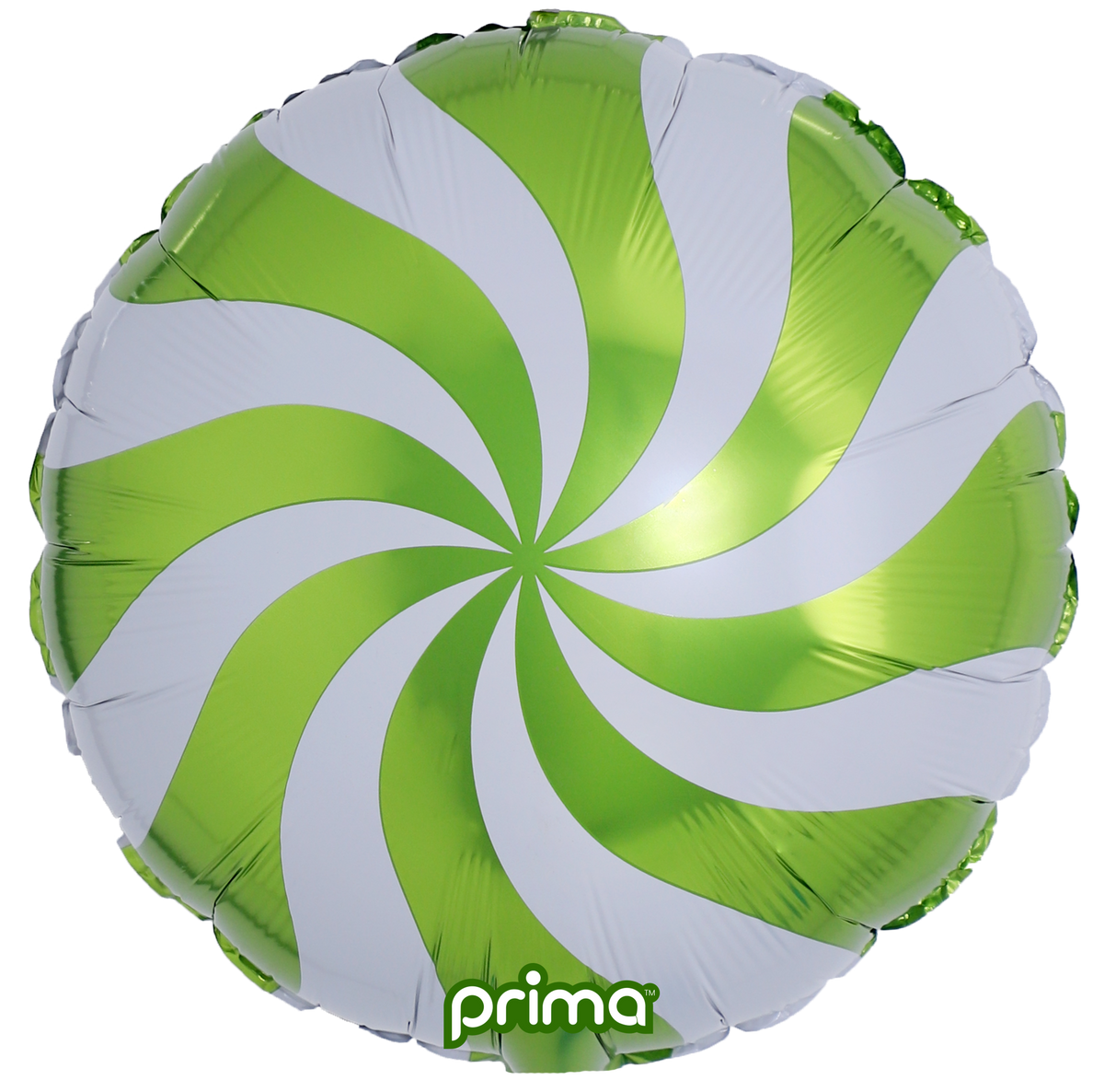 Prima 18” Lime Candy Swirl Balloon — Balloon World Orlando