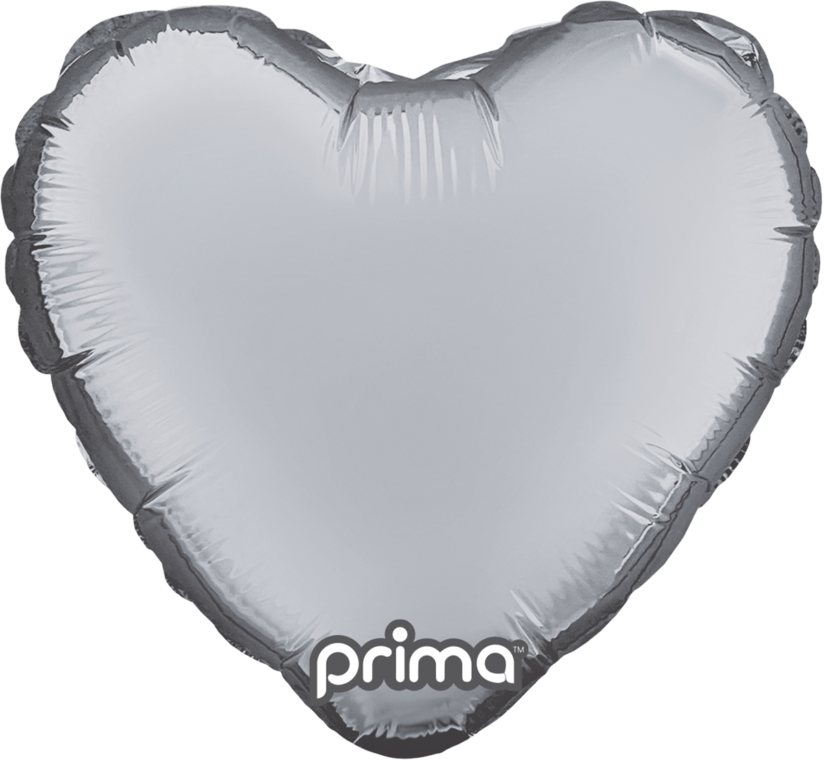 Prima 9" Silver Heart Balloon 6ct — Balloon World Orlando