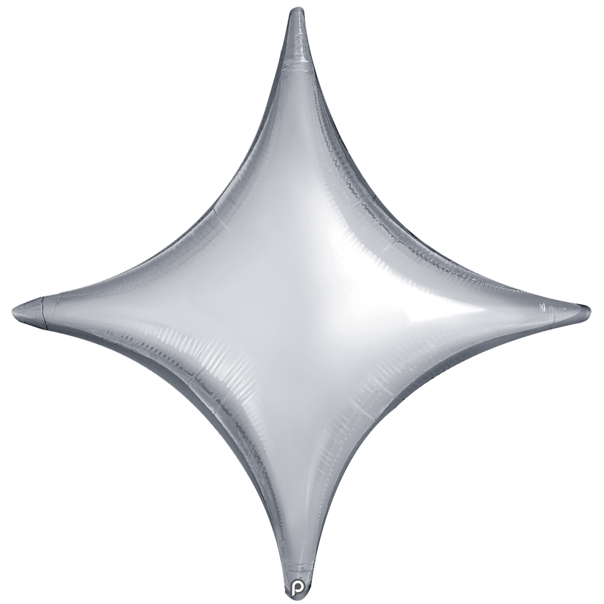 Prima 30" Silver Star Point Balloon 5ct — Balloon World Orlando