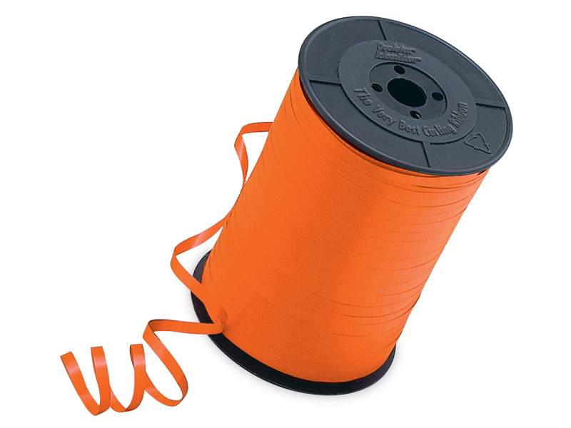Curling Ribbon Orange - 3/16” - 500 yards — Balloon World Orlando